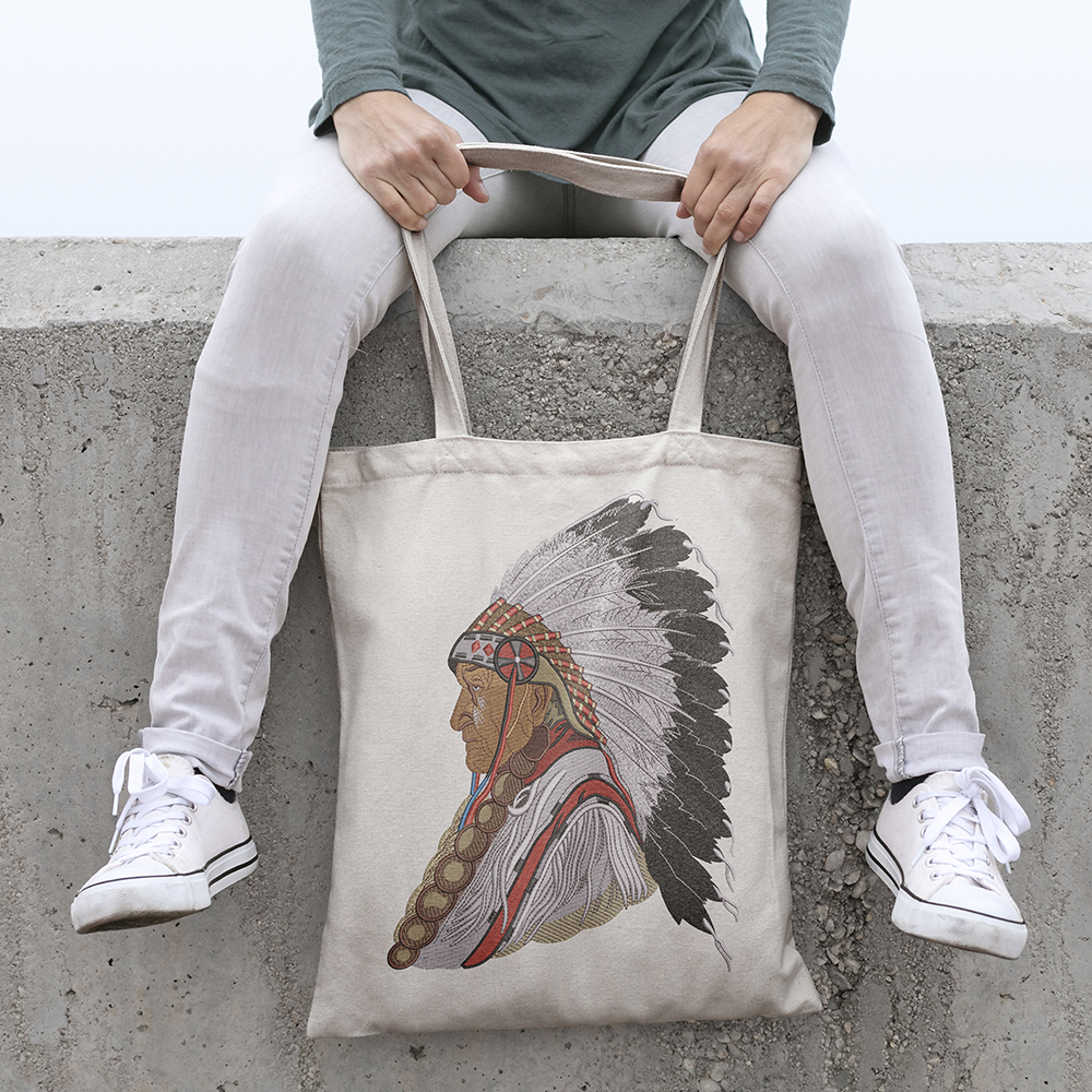 Native American Indian Chief Embroidery Design | Cre8iveSkill