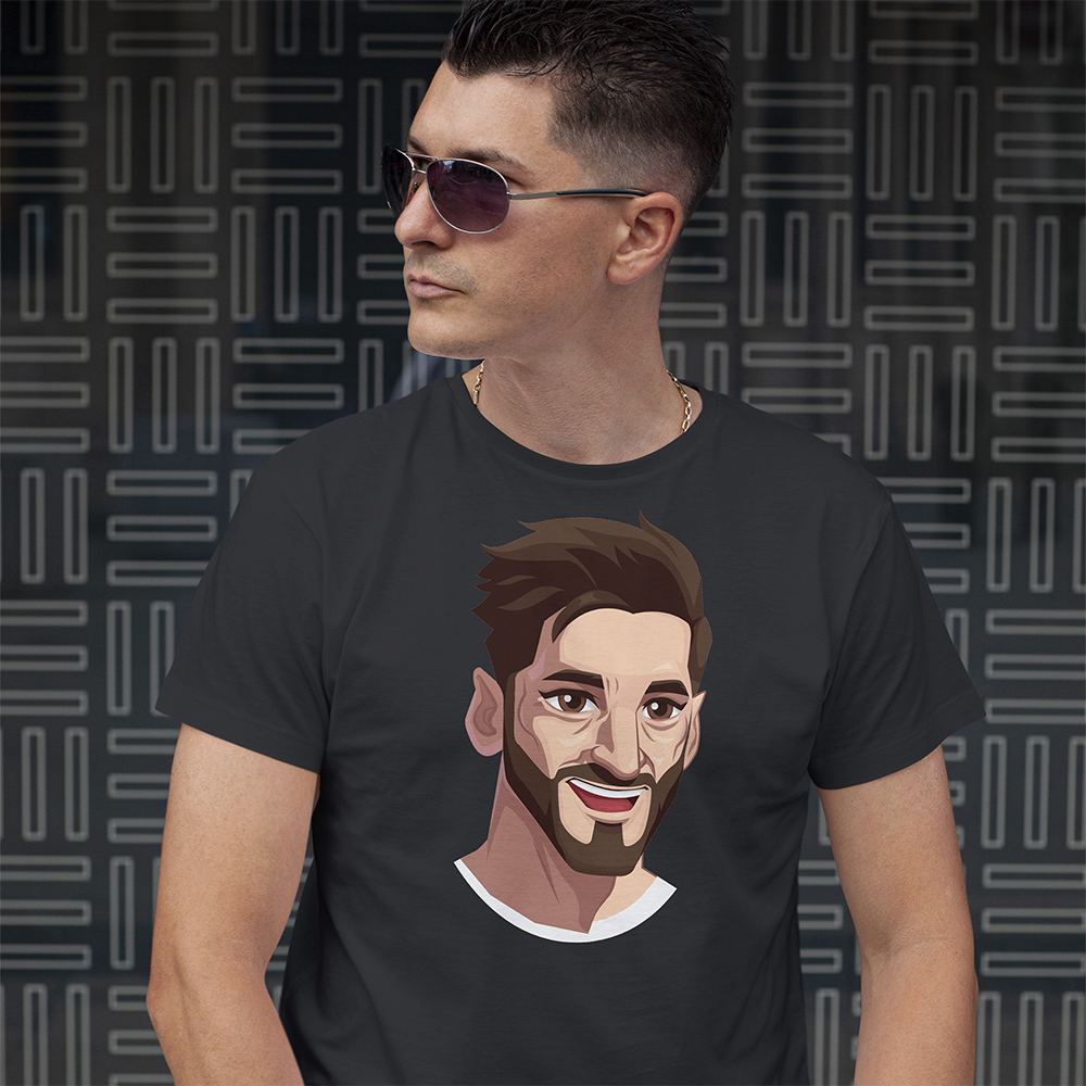 Lionel Messi Vector Graphic Design For T-Shirts | Cre8iveSkill