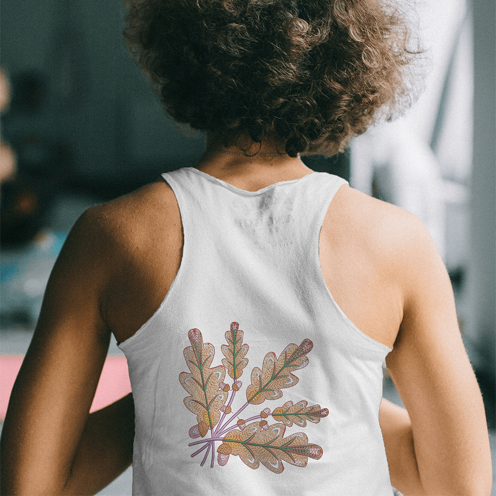 Oak Leaves Embroidery Design | Cre8iveSkill