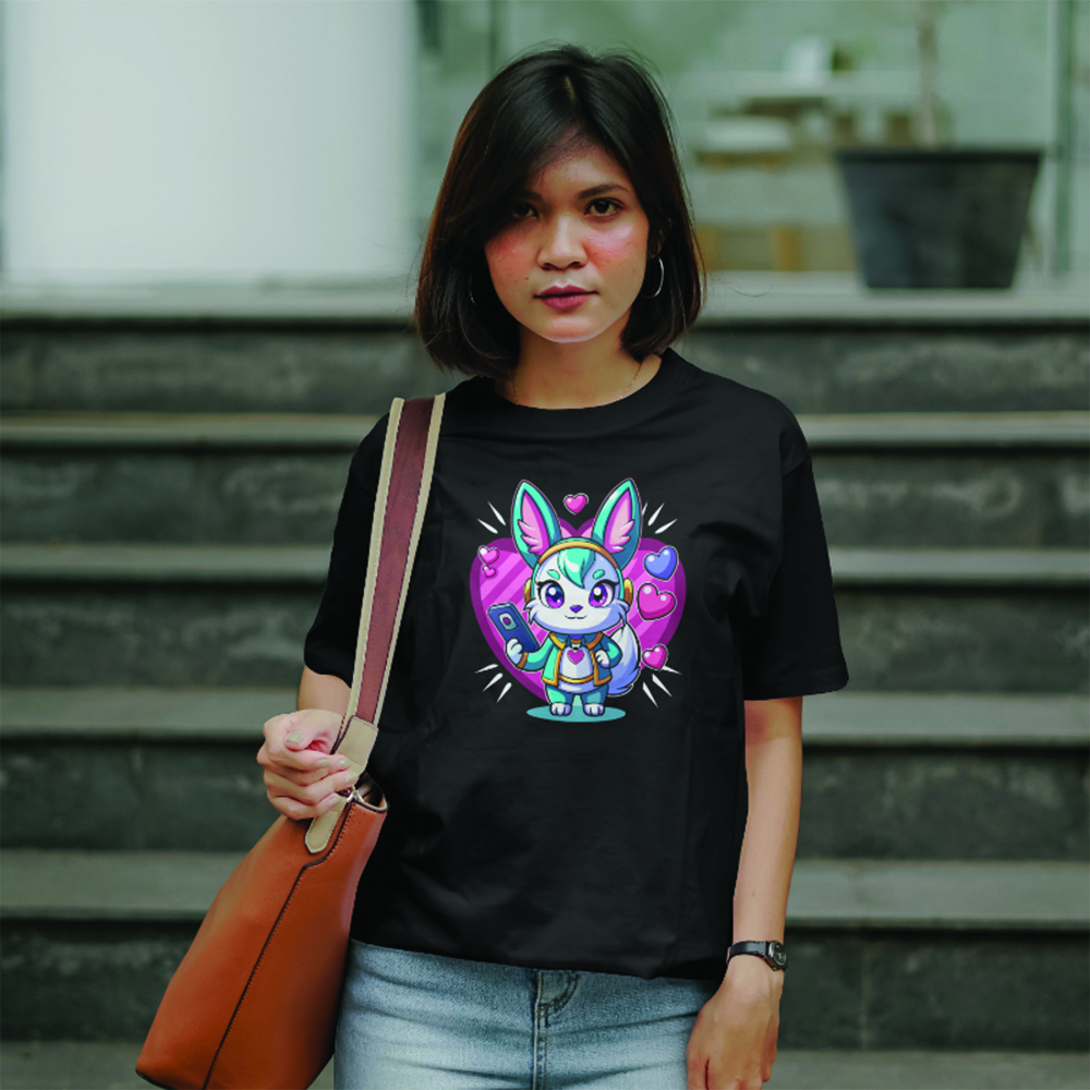 Love Rabbit Valentine's Day Vector Graphics Design | Cre8iveSkill